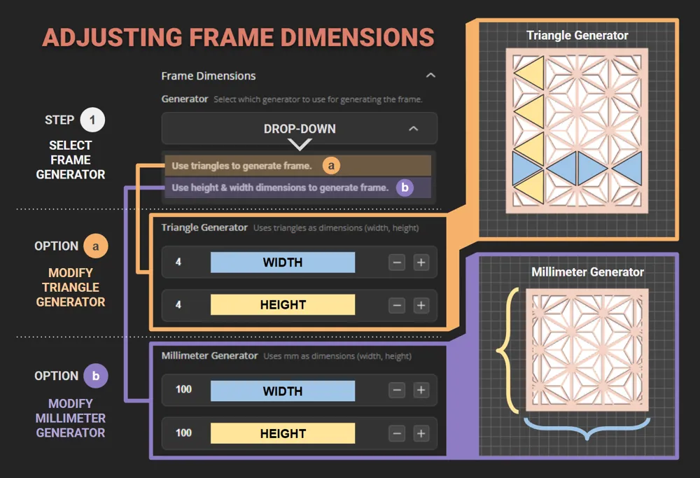 组装式框架创建器（参数化） 来自 Paper View MakerWorld：免费下载 3D 模型