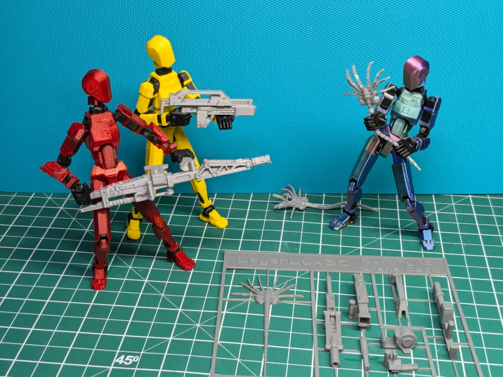 Aliens Weapons Pack for Dummy 13 - Free 3D Print Model - MakerWorld