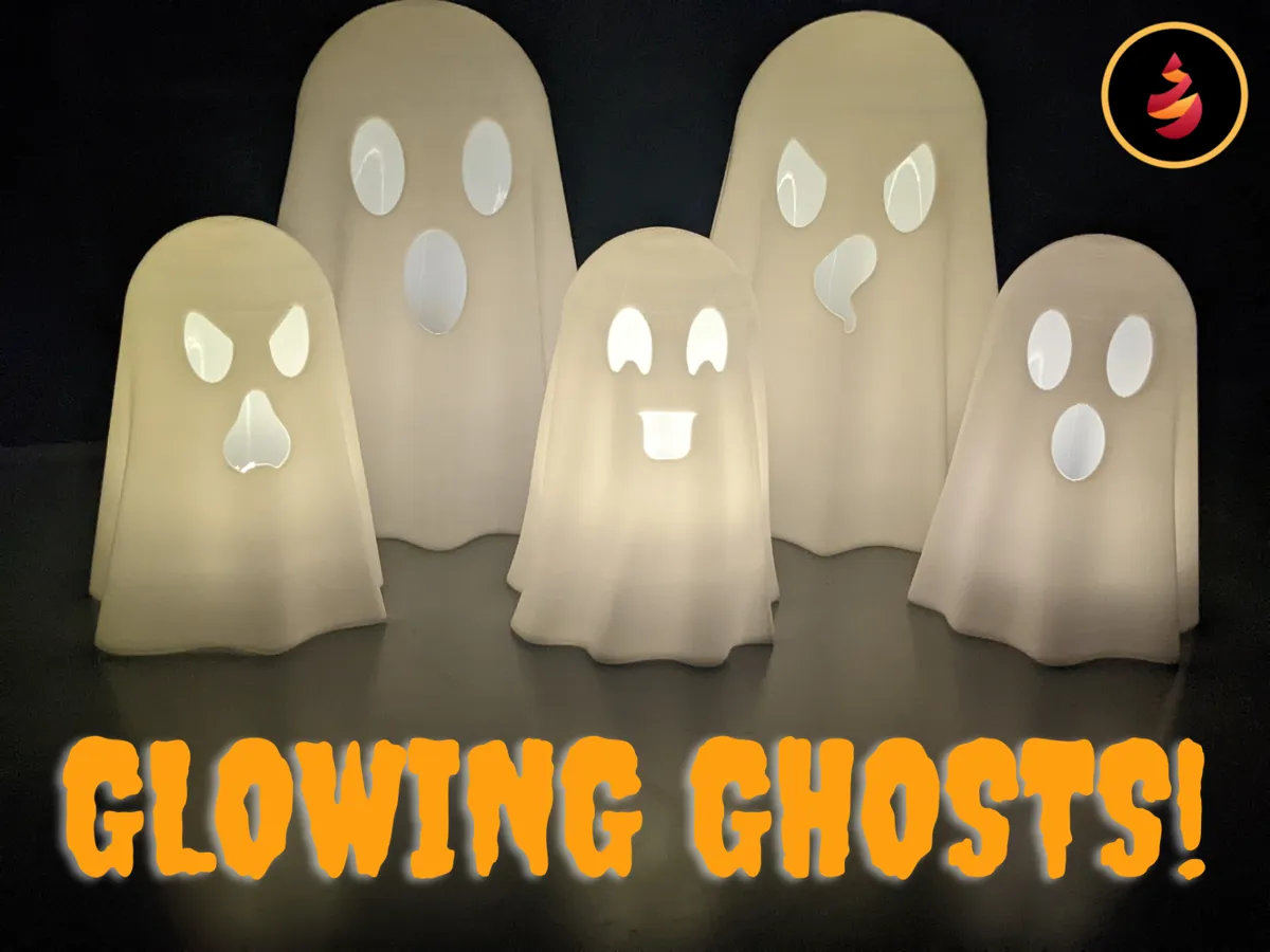 Glowing Ghosts! - Free 3D Print Model - MakerWorld