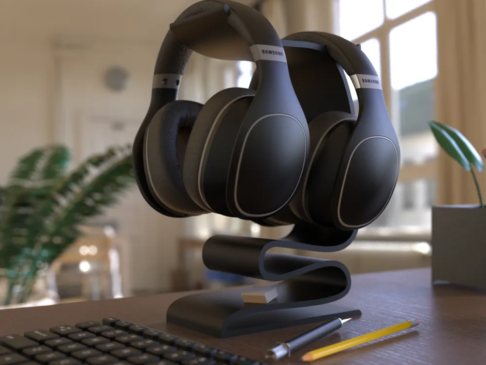Dual Headphone Stand by liyouviva - MakerWorld