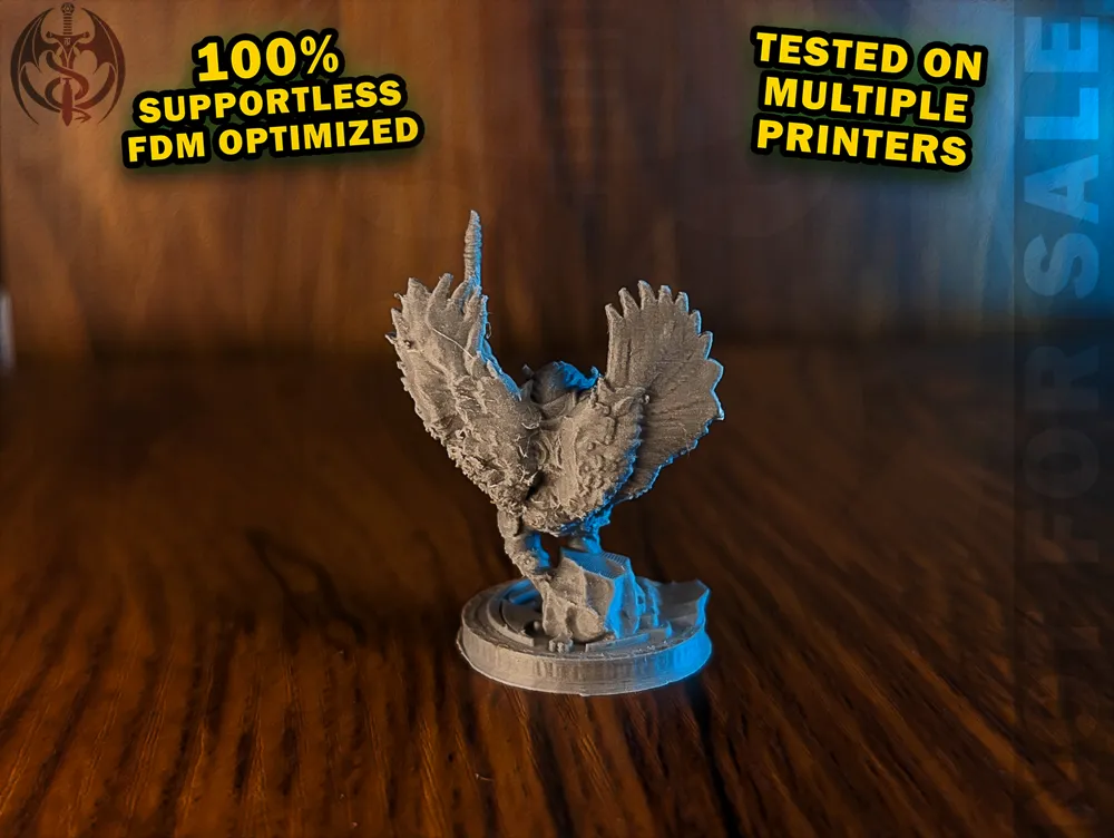 Supportless Female Dwarf Druid w. Owlings for DnD by Nozzleborn Foundry ...