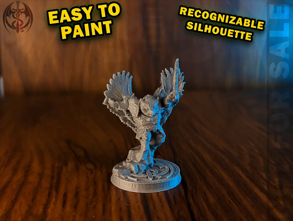 Supportless Female Dwarf Druid w. Owlings for DnD by Nozzleborn Foundry ...