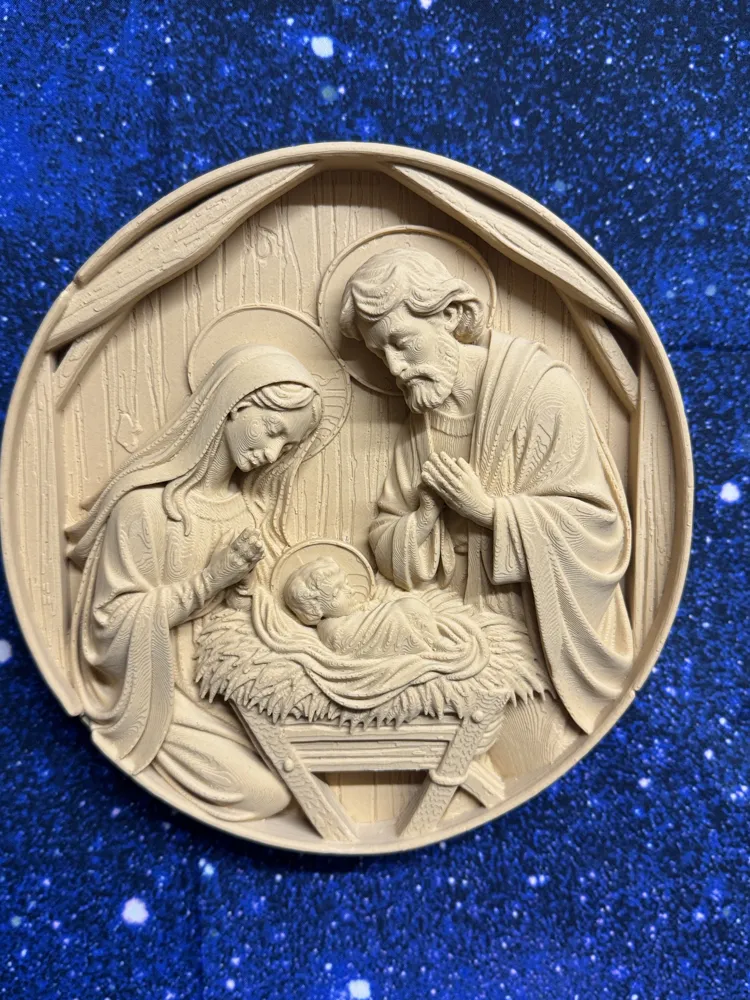 Nativity Scene Wall Decor - Free 3D Print Model - MakerWorld
