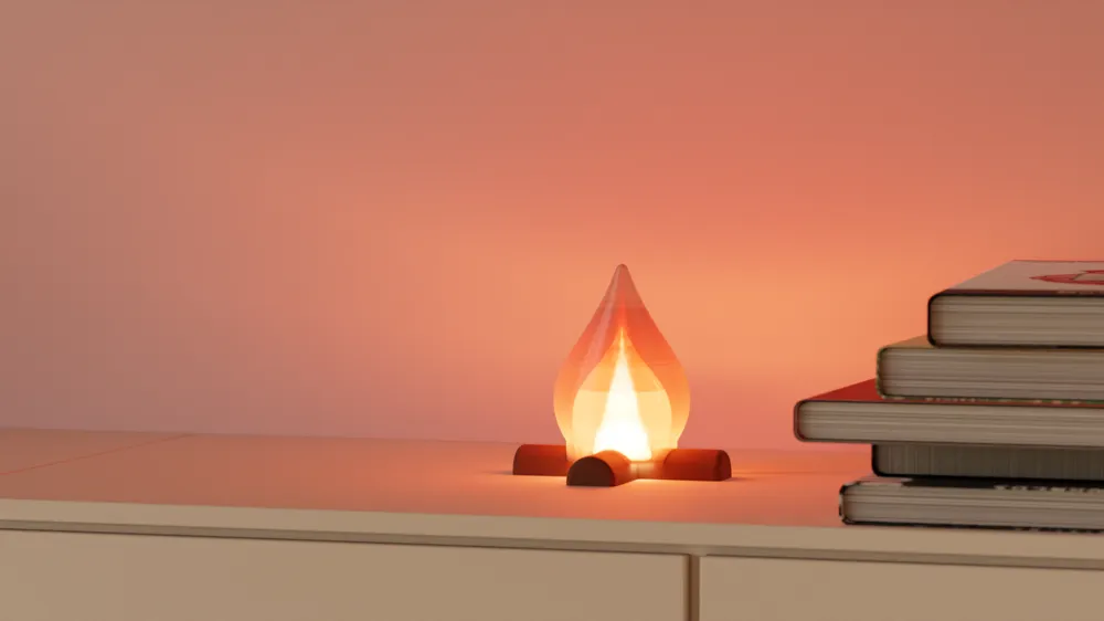 Campfire Lamp. Mini Led campfire desktop light by Abstractia Design ...