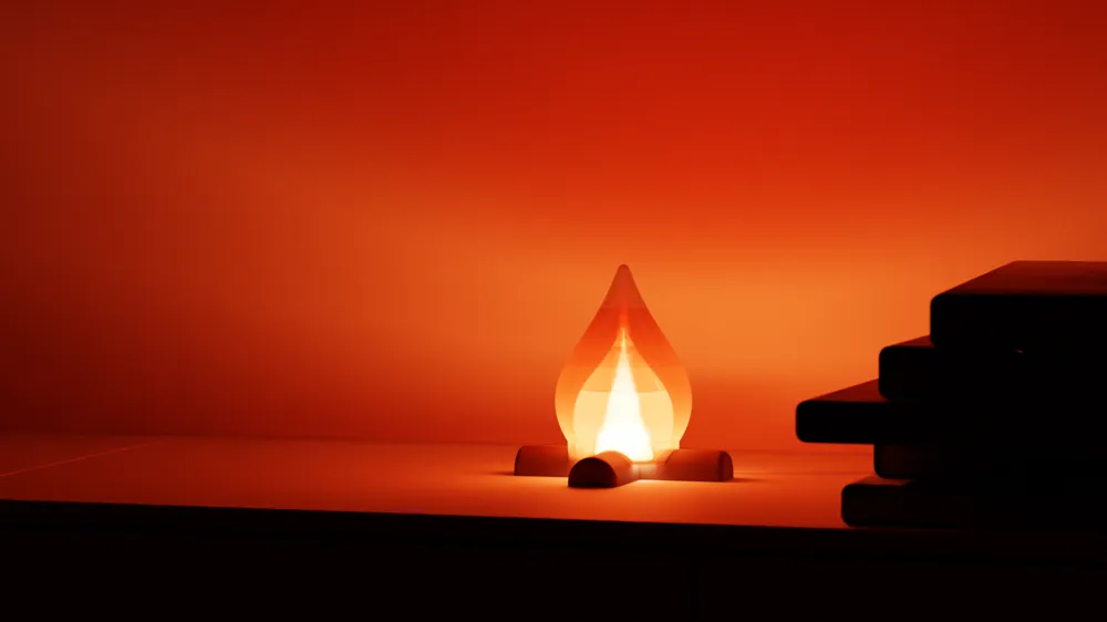 Campfire Lamp. Mini Led campfire desktop light by Abstractia Design ...