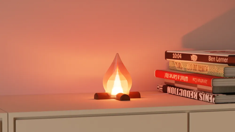Campfire Lamp. Mini Led campfire desktop light by Abstractia Design ...