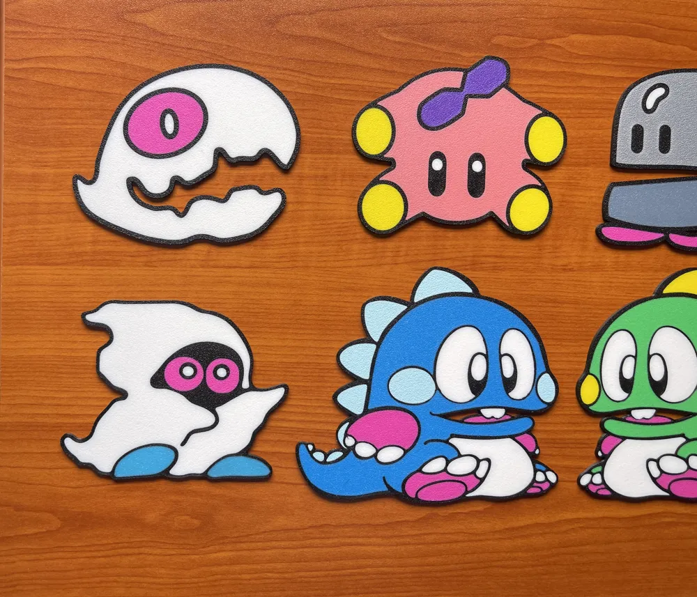 Bubble Bobble Characters - Free 3D Print Model - MakerWorld