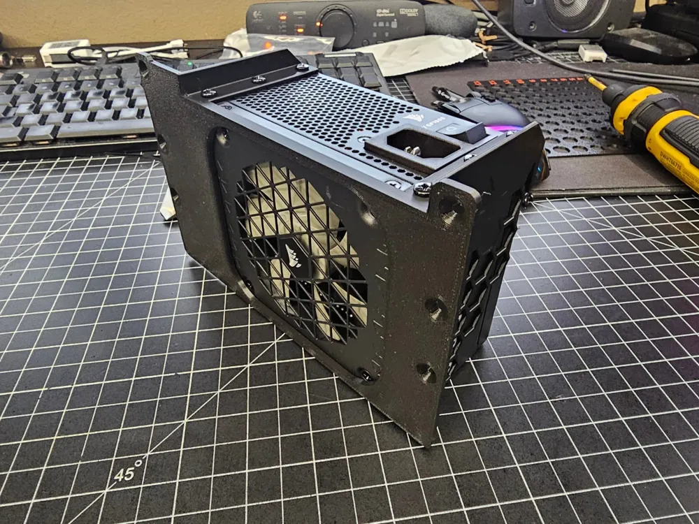 OLD:v1 Lian Li A3 SFX Power Supply Side Case Mount - Free 3D Print ...
