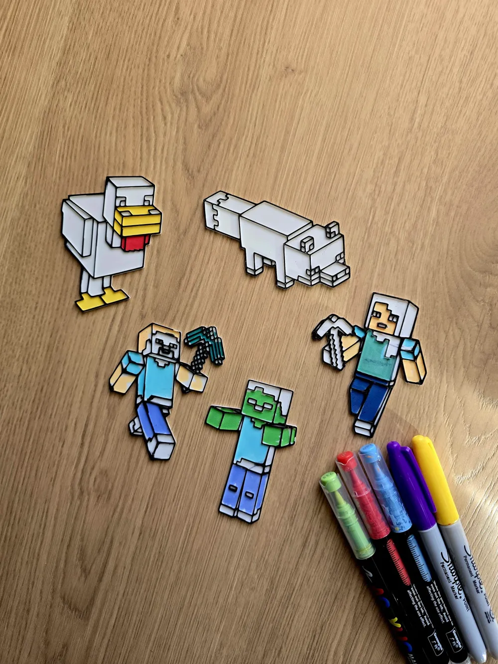 Minecraft DIY Coloring Pack Creative Activity Fun - Free 3D Print Model ...