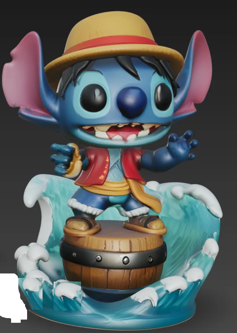 Stitch in One Piece Outfit – 3D Crossover Model by Tincho El Carpincho ...