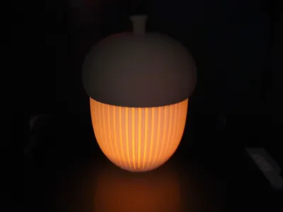 Acorn container decoration (tealight compatible) - Free 3D Print Model ...