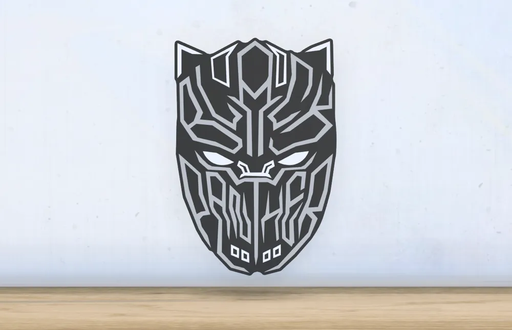 Black Panther - Layered - Word Wall Art by JF-699 - MakerWorld
