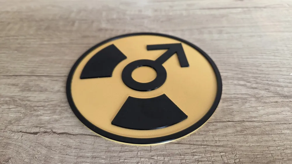 Radiation Gender Symbols – Nuclear Icons by Nafet MakerWorld: Download ...