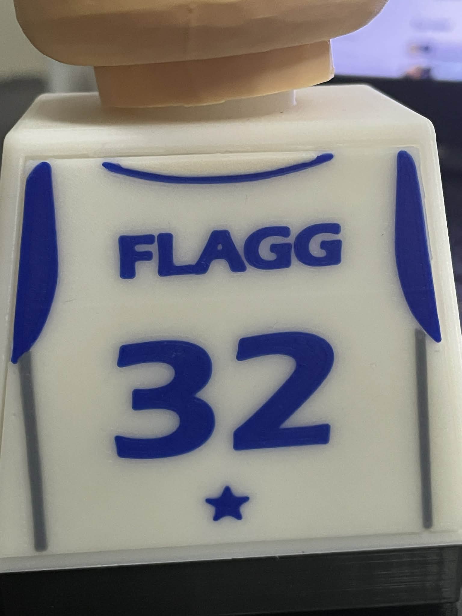 Big Brick Cooper Flagg Customizable Dallas Jersey - Free 3D Print Model ...