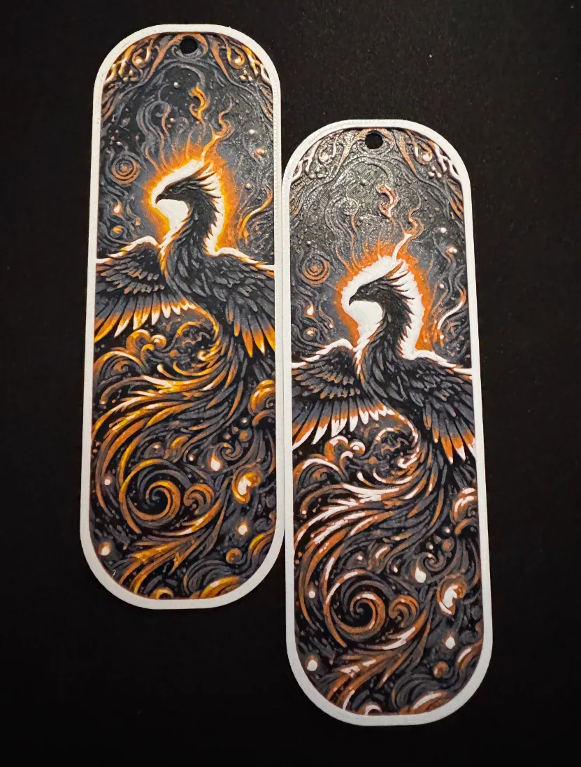 Bookmark Phoenix #2 by Wickieprints MakerWorld: Download Free 3D Models