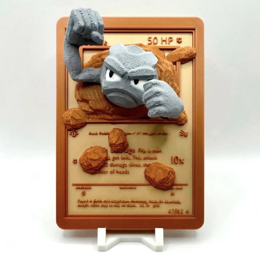 Geodude 3D Printable Pokémon Card; Pokemon TCG - Free 3D Print Model ...
