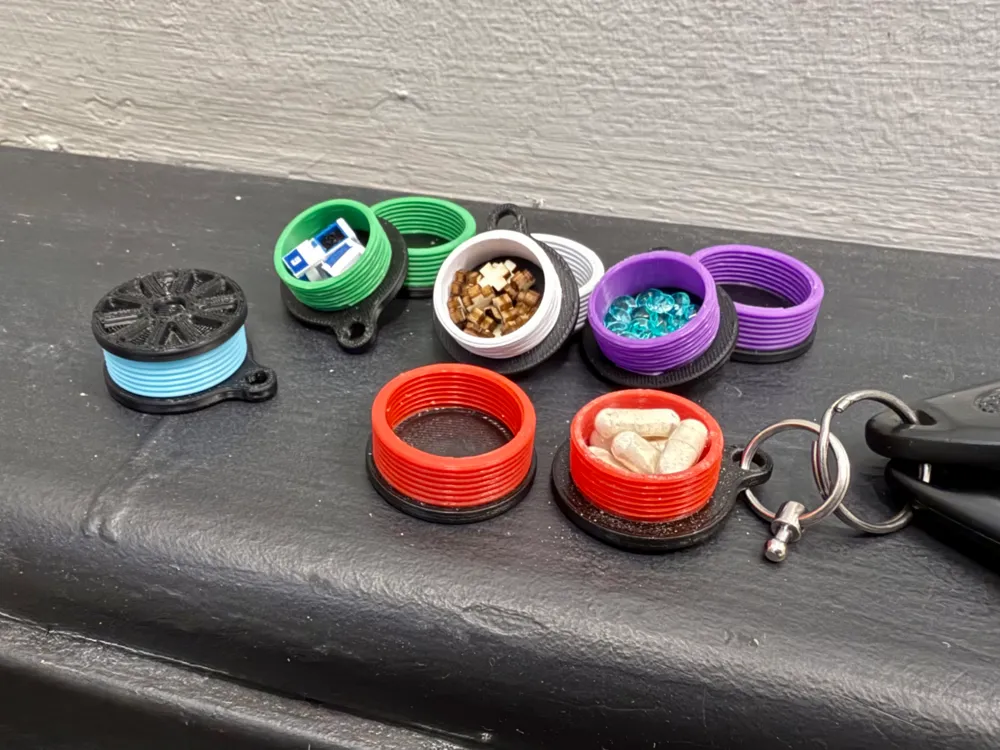 Retro Filament Keychain Stash Box Remixed by TheNewHobbyist MakerWorld ...