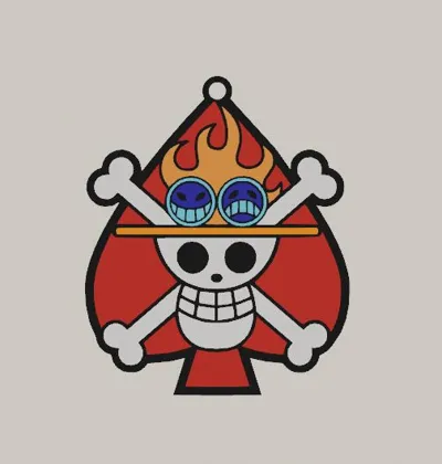 Ace Keychain - One Piece by Unknownnn - MakerWorld