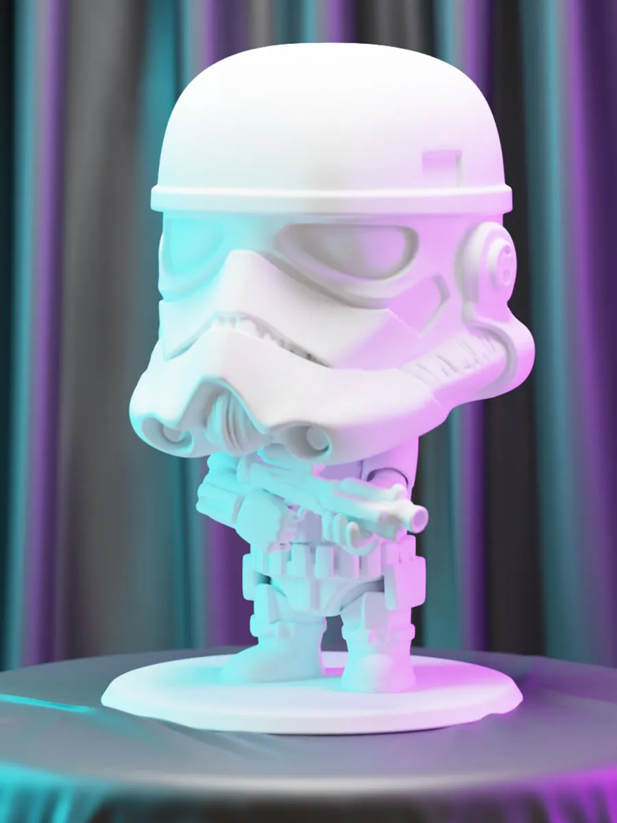 Storm Trooper Inspired Chibi Figure by darkovy MakerWorld: Download ...