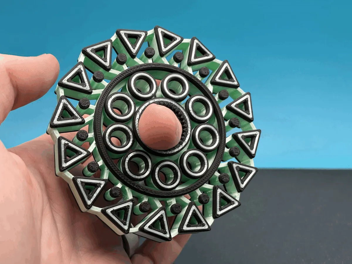 "Ripsaw" Heavy Duty Fidget Spinner - Free 3D Print Model - MakerWorld