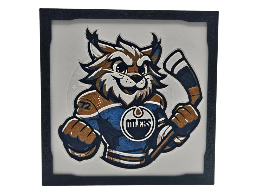 Hunter The Lynx (Edmonton Oilers Mascot) by KikiB - MakerWorld