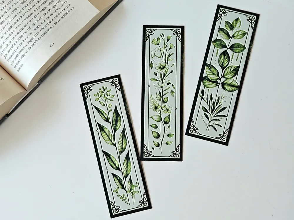 "Floral Elegance" - Bookmarks Set - Free 3D Print Model - MakerWorld