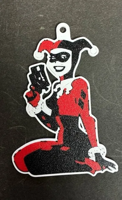 HARLEY QUINN KEYCHAIN by batsy87 MakerWorld: Download Free 3D Models