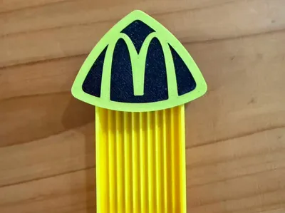 Maybach bean scoop McAmen McDonald's Perler beads - Free 3D Print Model ...