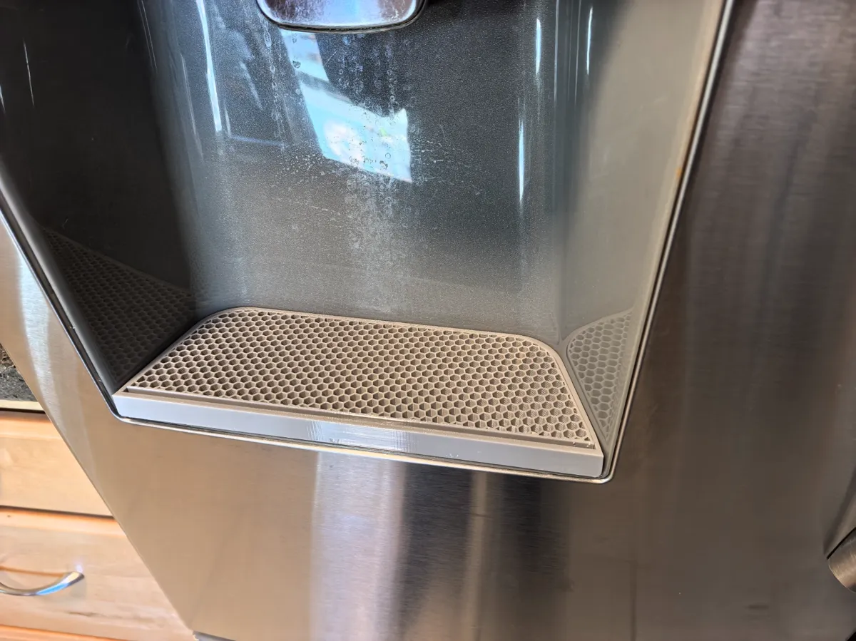 Samsung fridge drip tray water spigot drip tray - Free 3D Print Model ...