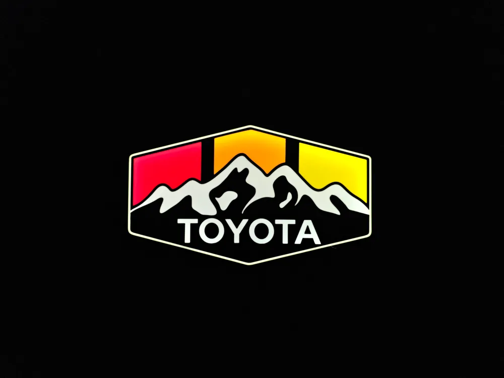 Toyota Mountains Retro LED Lightbox Sign by Fast3D MakerWorld: Download ...
