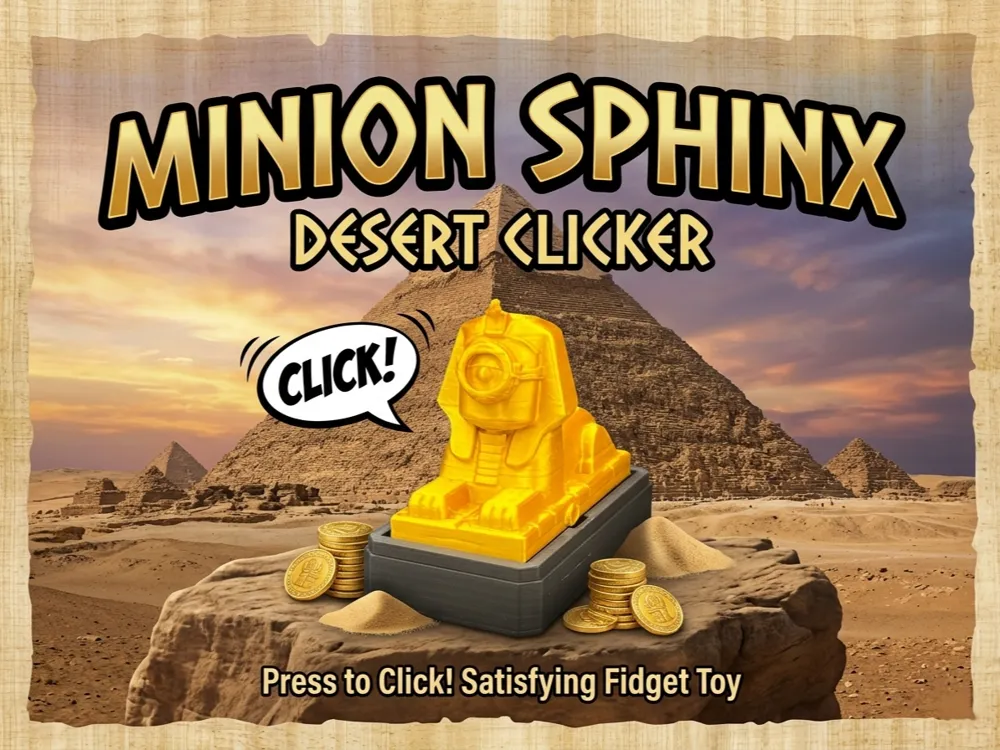 MINION SPHINX FIDGET CLICKER - Free 3D Print Model - MakerWorld
