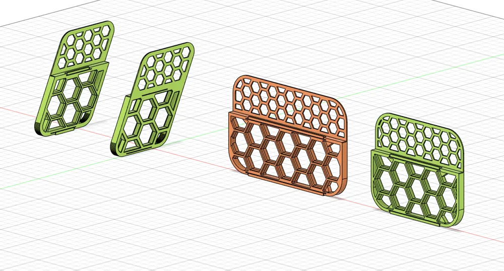 BLV-X3D Honeycomb Panels with X3D Hexagon Pattern Remixed by user ...