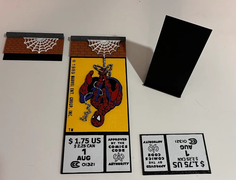 Spiderman Corner Box Art by elpilla - MakerWorld