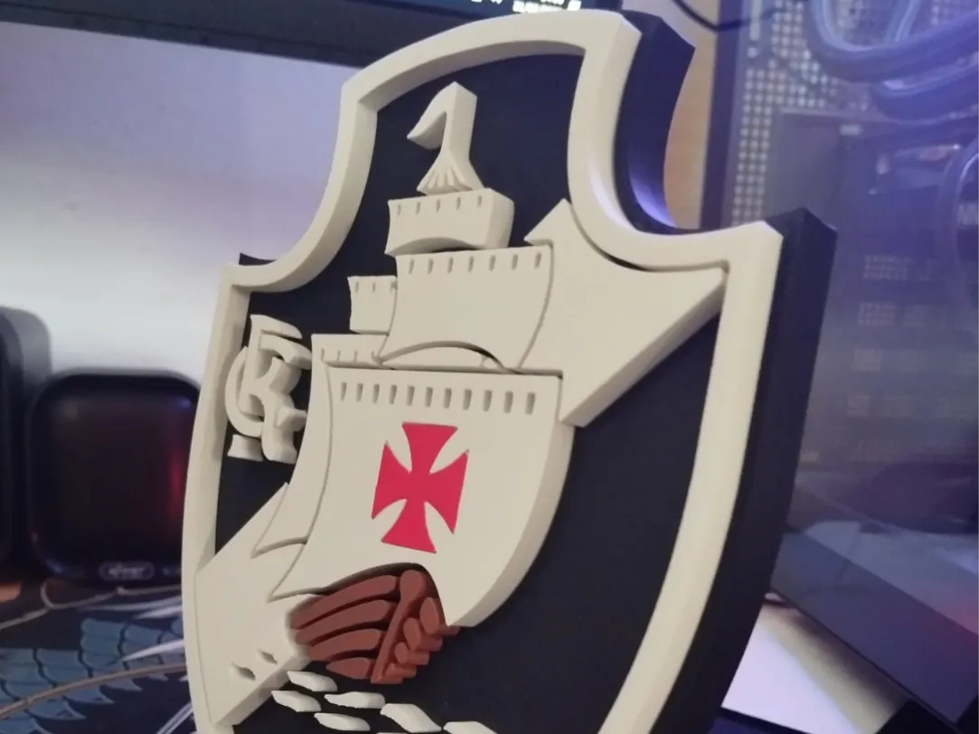 Escudo Vasco 3D (Multipartes) - Modelo gratuito para impressão 3D ...