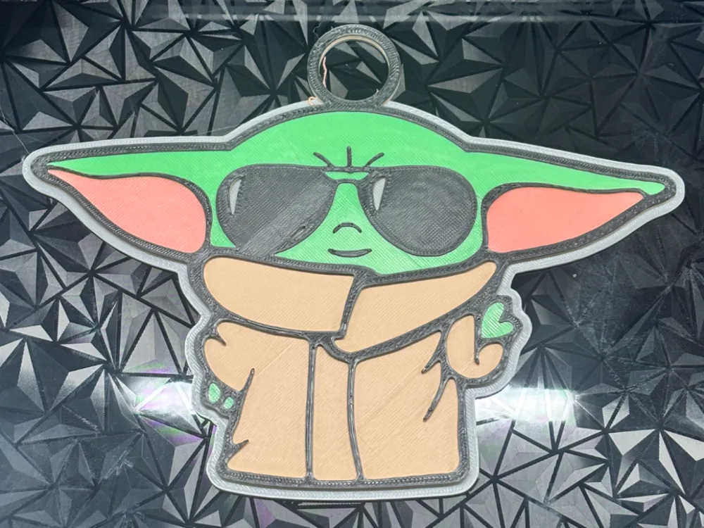 Cool Grogu Keychain - Free 3D Print Model - MakerWorld