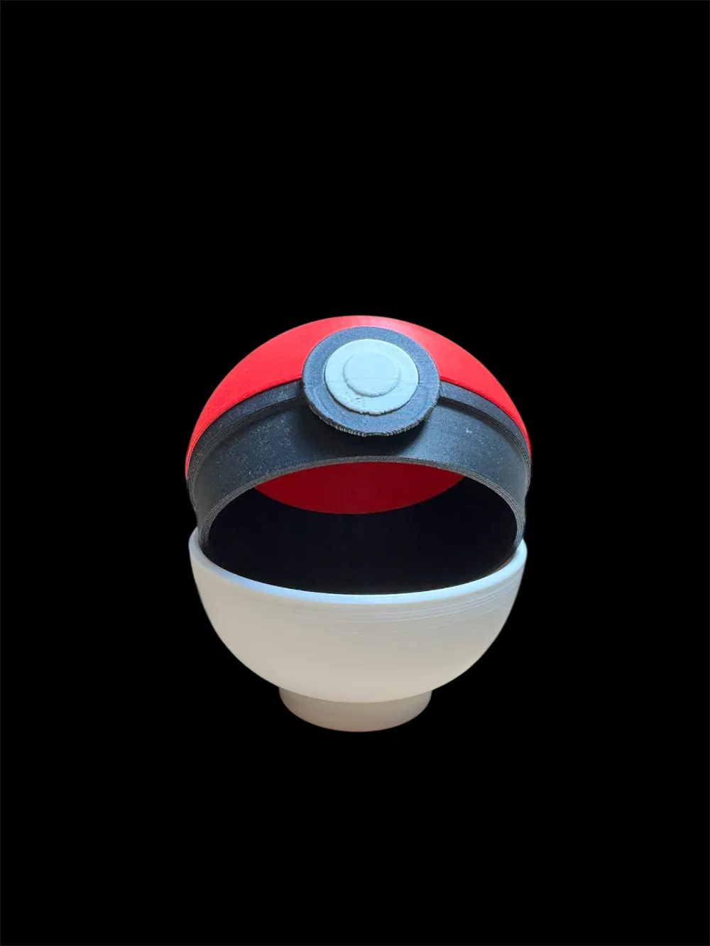 Corcelain Circle Pokeball Lid - Storage Container by Cotton MakerWorld ...