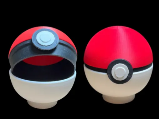 Corcelain Circle Pokeball Lid - Storage Container by Cotton - MakerWorld
