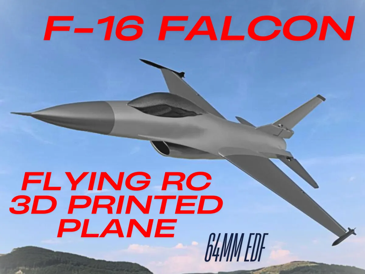 F-16 Falcon RC-Düsenjäger – 64 mm EDF – Kostenloses 3D-Druckmodell ...