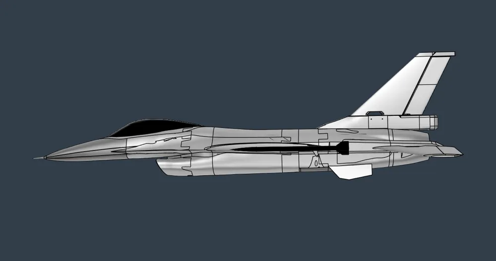 F-16 Falcon RC-Düsenjäger – 64 mm EDF – Kostenloses 3D-Druckmodell ...