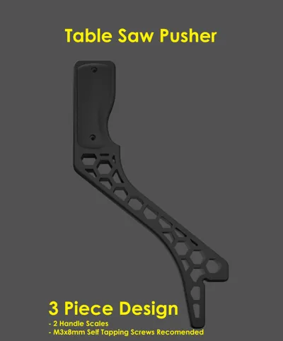 Table Saw Pusher by Mike Jackson MakerWorld: Download Free 3D Models