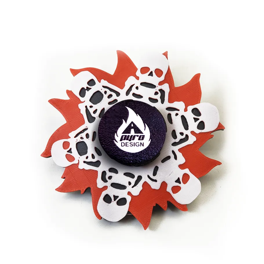 Dancing Skeletons Animated Fidget Spinner by aPyroDesign - MakerWorld