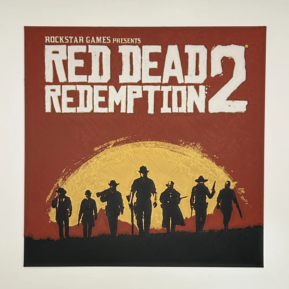 Red Dead Redemption 2 HueForge - Free 3D Print Model - MakerWorld