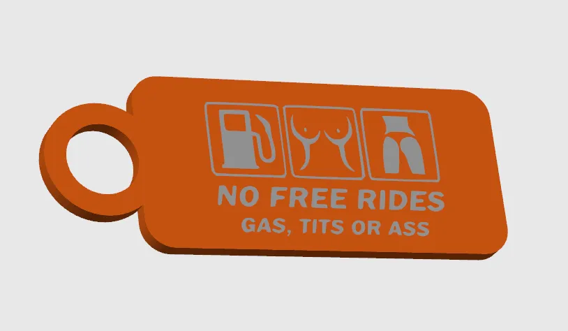 Ass or gas keychain by matteocivolani - MakerWorld