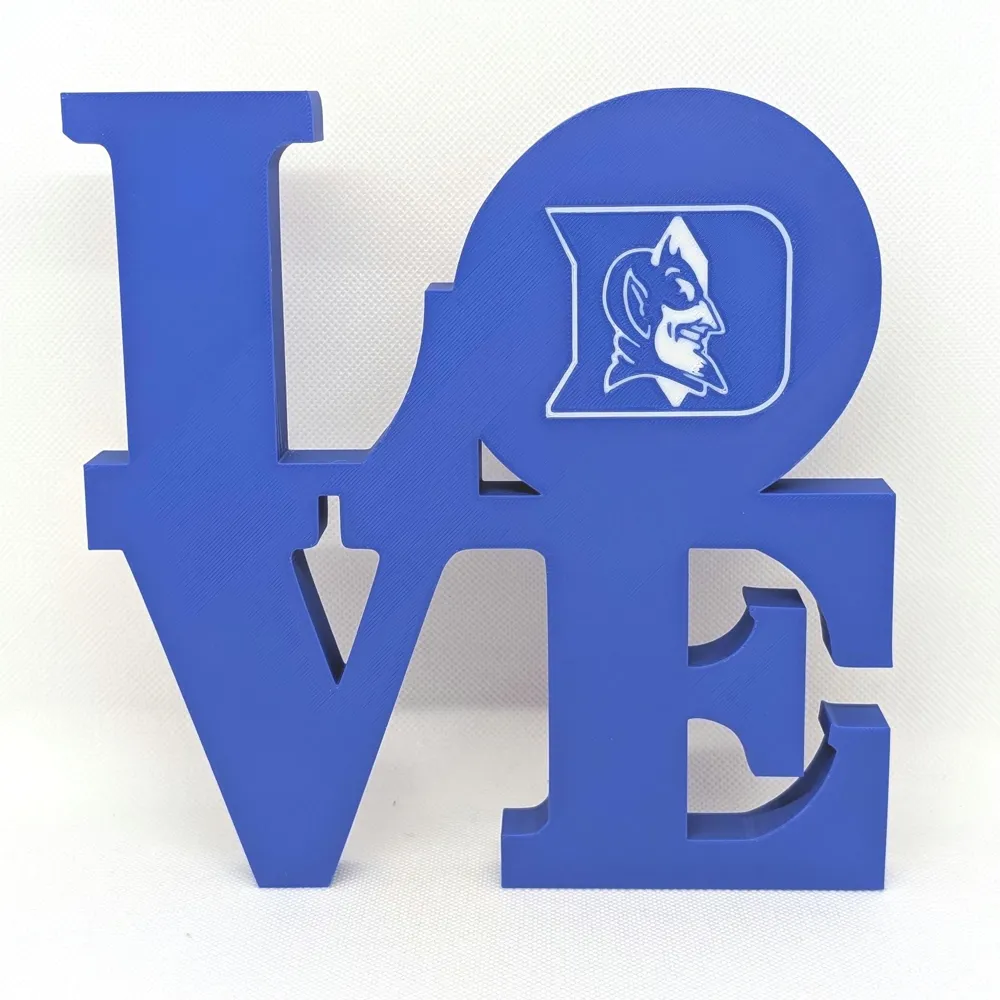 NCAA Duke Blue Devils Letrero del Parque del Amor - Letrero LOVE ...