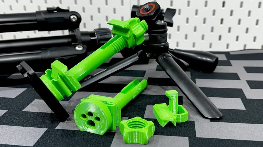 Fully 3d printed phone tripod mount 1/4-20 3/8-16 Remixed by iczfirz ...