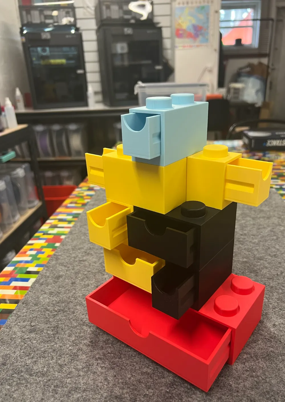2x2 stackable brick drawer by mbzrg MakerWorld: Download Free 3D Models