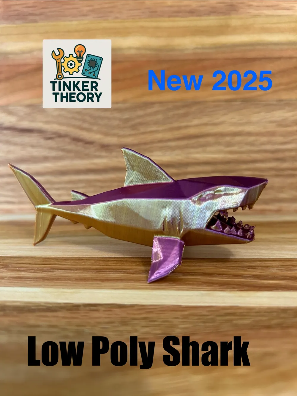 Low Poly Shark by TinkerTheory MakerWorld: Download Free 3D Models