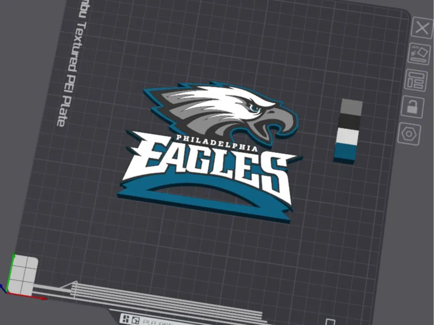 Philadelphia Eagles Table Stand - Free 3D Print Model - MakerWorld