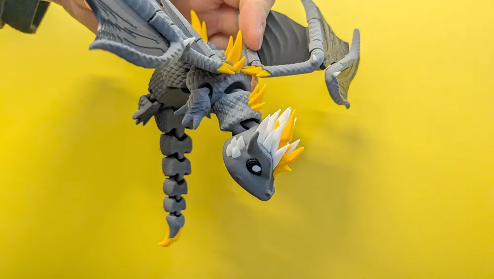Elder Thunder Dragon - Articulated Dragon Figure - Free 3D Print Model ...