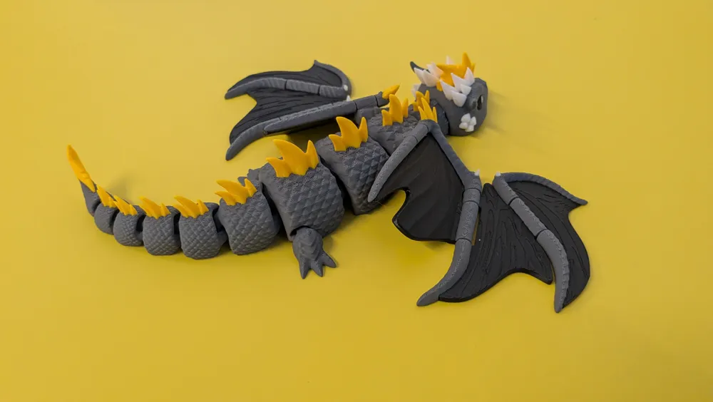 Elder Thunder Dragon - Articulated Dragon Figure - Free 3D Print Model ...